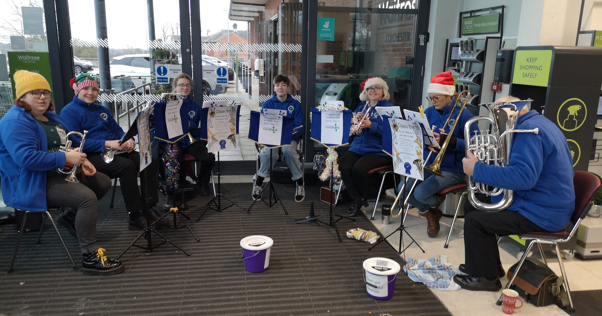 Donation to Colchester Food Bank – 1st Class Brass